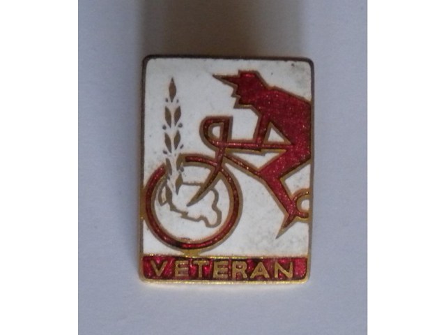 Biciklizam-Veteran (emajlirana na kopču)