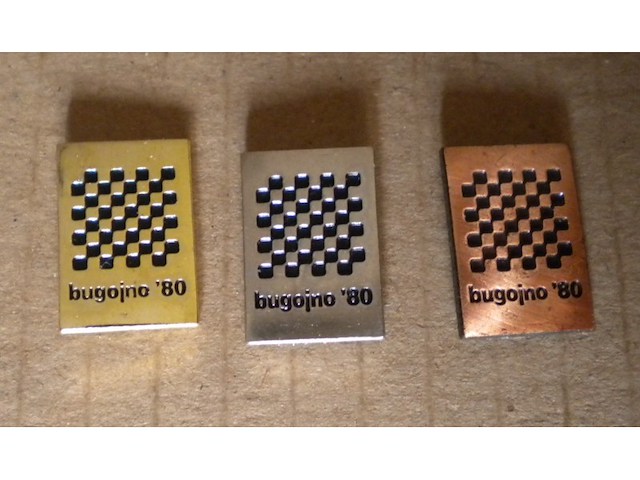 Šah `Bugojno `80` 3 značke