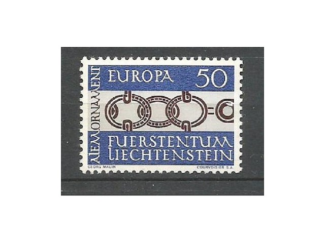 Lihtenstajn 19865. EVROPA CEPT cista serija