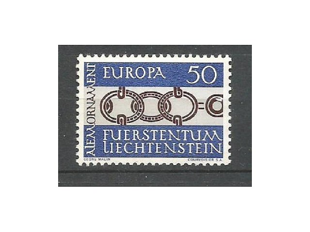 Lihtenstajn 19865. EVROPA CEPT cista serija