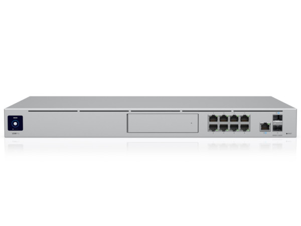 1U Rackmount 10Gbps UniFi Multi-Application System with 3,5'' HDD Expansion and 8Port Switch (UDM-PRO-EU)