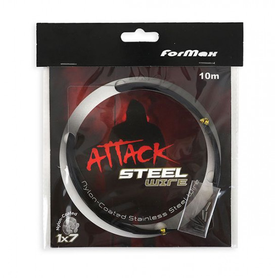 FORMAX ATTACK STEEL WIRE 10M 40LB FXAT-907040