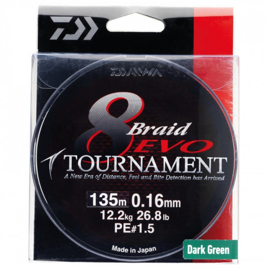 DAIWA STRUNA TOURNAMENT BRAID 135M 0,08MM