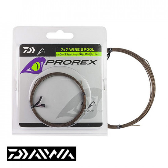 DAIWA SAJLICA PROREX 7X7 WIRE SPOOL 5M 18KG