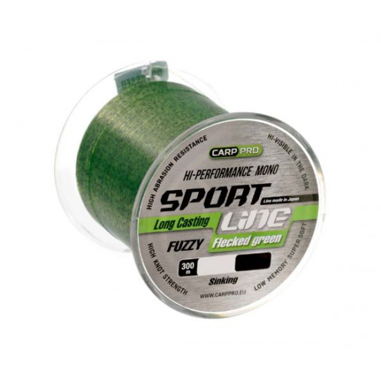 CARP PRO SPORT LINE FLECKED GREEN 300M 0,351MM