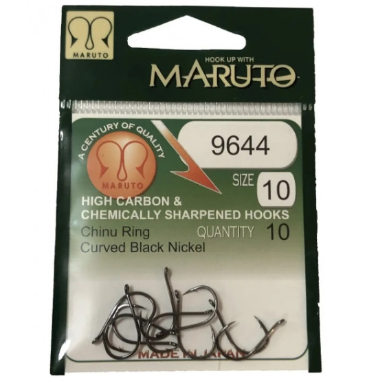 MARUTO HOOKS 9644 BLACK NICKEL SIZE 2