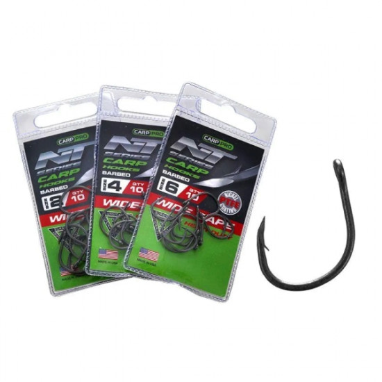 CARP PRO CARP HOOKS WIDE GAPE HEAVY DUTY 6