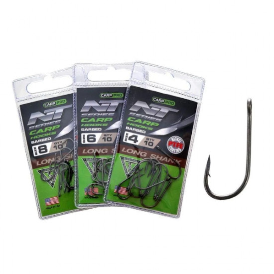 CARP PRO CARP HOOKS LONG SHANK 8