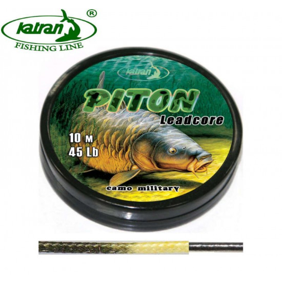 KATRAN LEADCORE PITON 10M 45LB CAMO GREEN BLACK