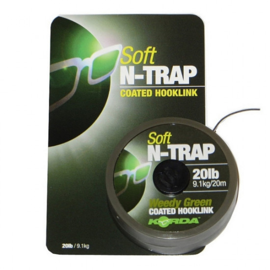 KORDA SOFT N-TRAP 20LB 20M WEEDY GREEN