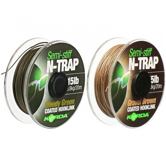 KORDA SEMI STIFF N-TRAP 20LB 20M WEEDY GREEN