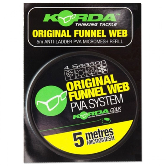 KORDA PVA REFILL MICROMESH 5M ORIGINAL FUNNEL WEB