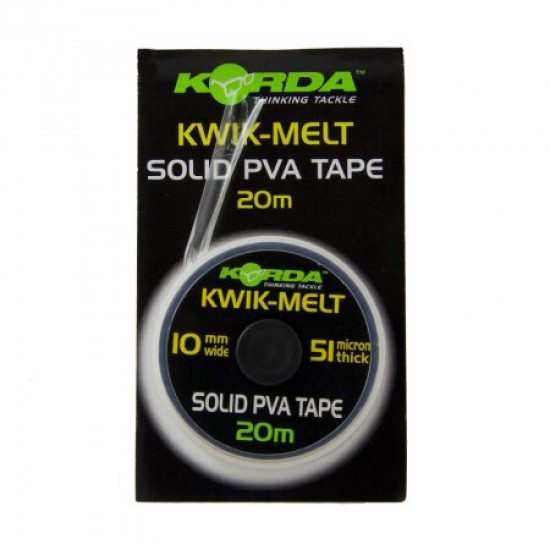 KORDA KWIK-MELT SOLID PVA TAPE 20M 10MM