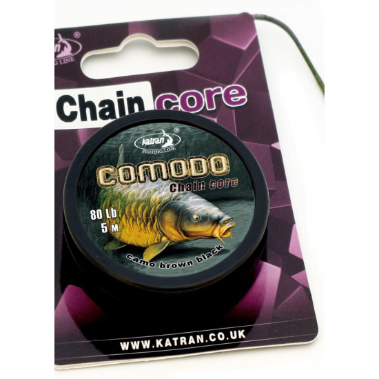 KATRAN CHAINCORE COMODO 5M 80LB CAMO BROWN BLACK