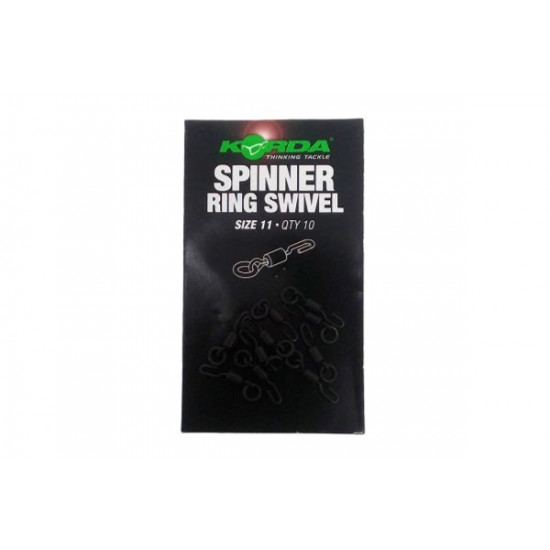 KORDA SPINNER RING SWIVEL SIZE 11 10PCS