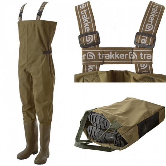 TRAKKER N2 CHEST WADERS SIZE 10