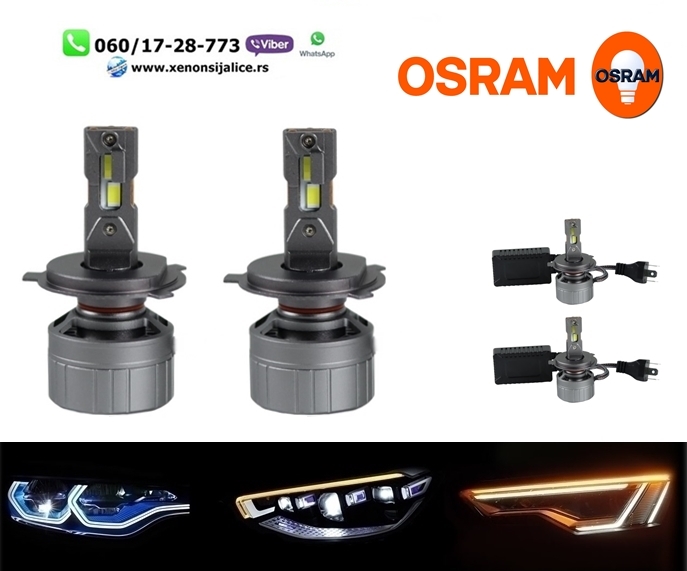 H4 LED SIJALICE OSRAM 12000 LUMENA CAN BUS 12V-24V