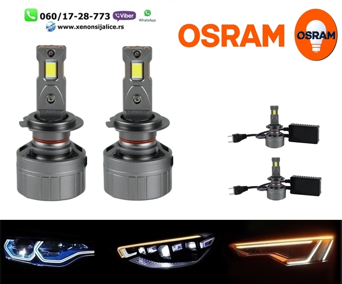 H7 LED SIJALICE OSRAM 12000 LUMENA CAN BUS 12V-24V