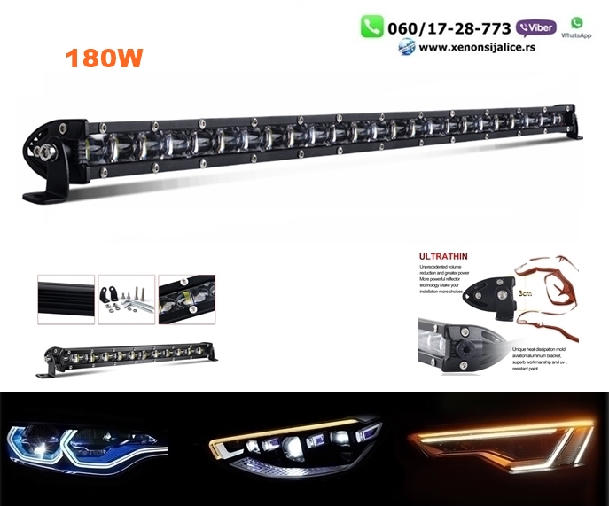 LED BAR 9D 39“ 98CM 180W RADNI FAR WORKING LIGHT RADNO SVETLO