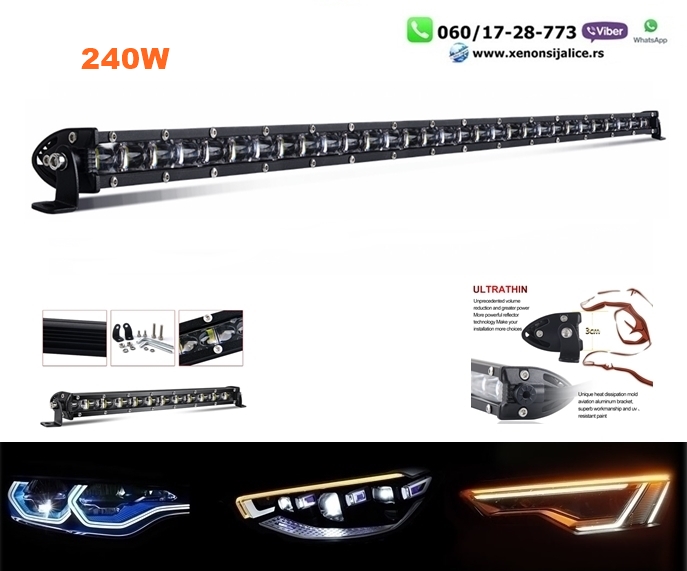 LED BAR 9D 50“ 128CM 240W RADNI FAR WORKING LIGHT RADNO SVETLO