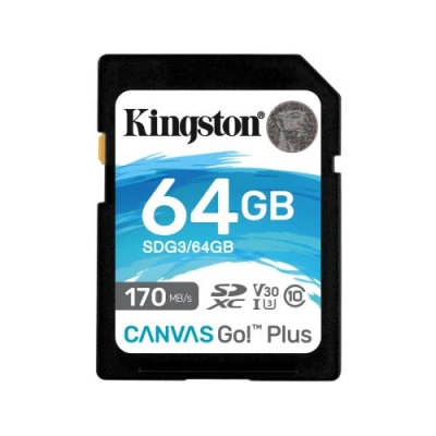 64GB SDXC memorijska kartica Class 10 UHS-I Kingston Canvas Go Plus SDG3-64GB