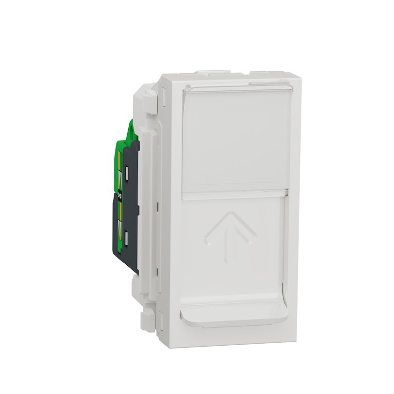 SE Utičnica RJ45 CAT6A FTP 1 modul bela