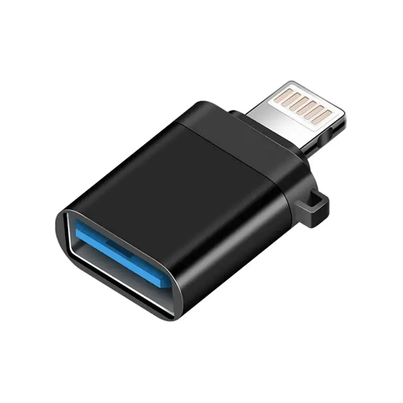 OTG Adapter lightning na USB3.0 sa data transfer funkcijom crni