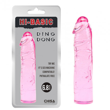 Roze TPE dildo 18cm | Pink TPE Dildo 18cm