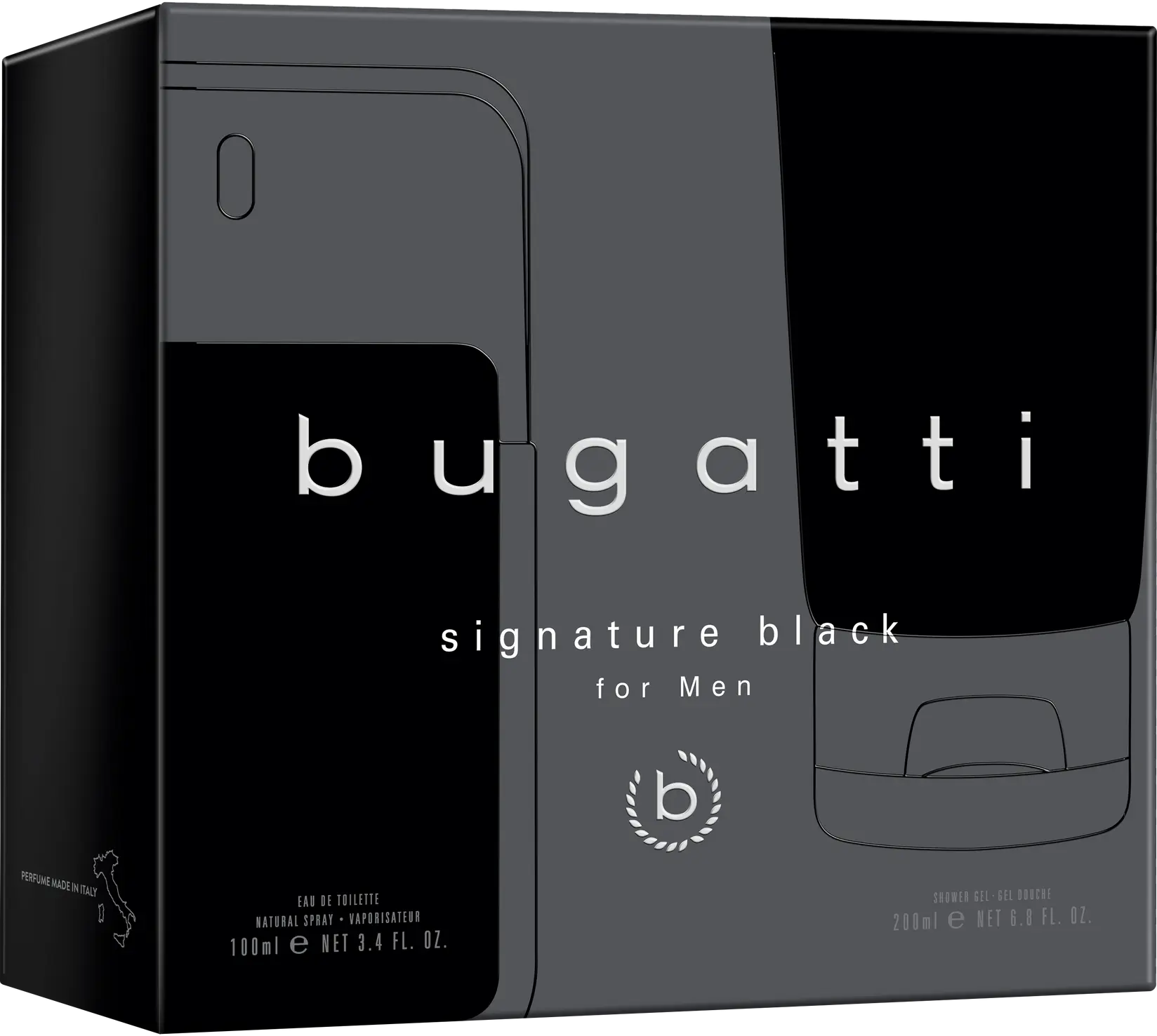 BUGATTI Poklon set za muškarce Signature black EDT 100ml + gel za tuširanje 200ml