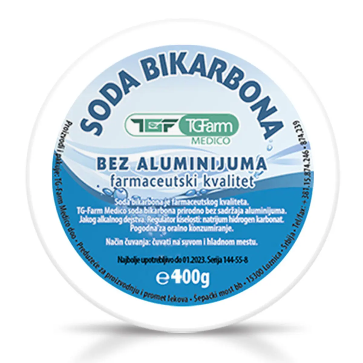 TG-FARM MEDICO Soda bikarbona bez aluminijuma 400 g