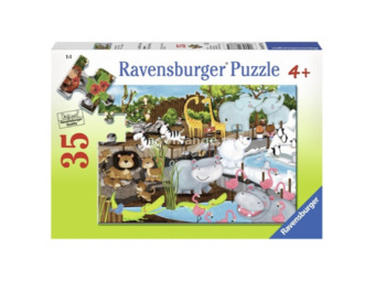 Ravensburger puzzle (slagalice) - Slatke zivotinje u zoo vrtu