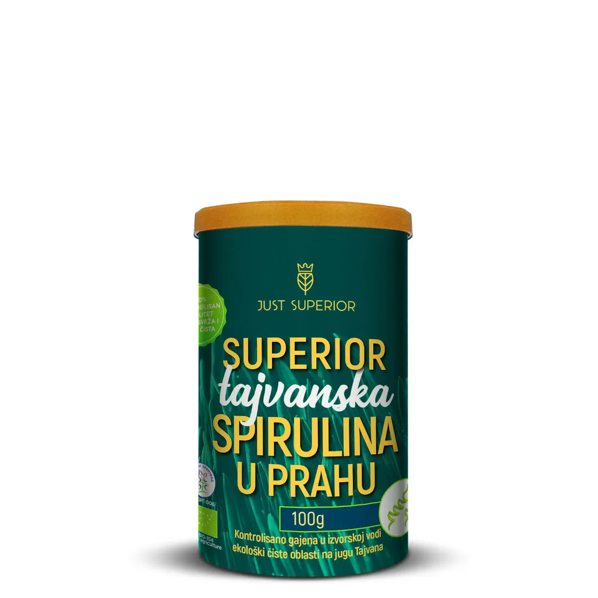 JUST SUPERIOR Tajvanska spirulina u prahu 100g