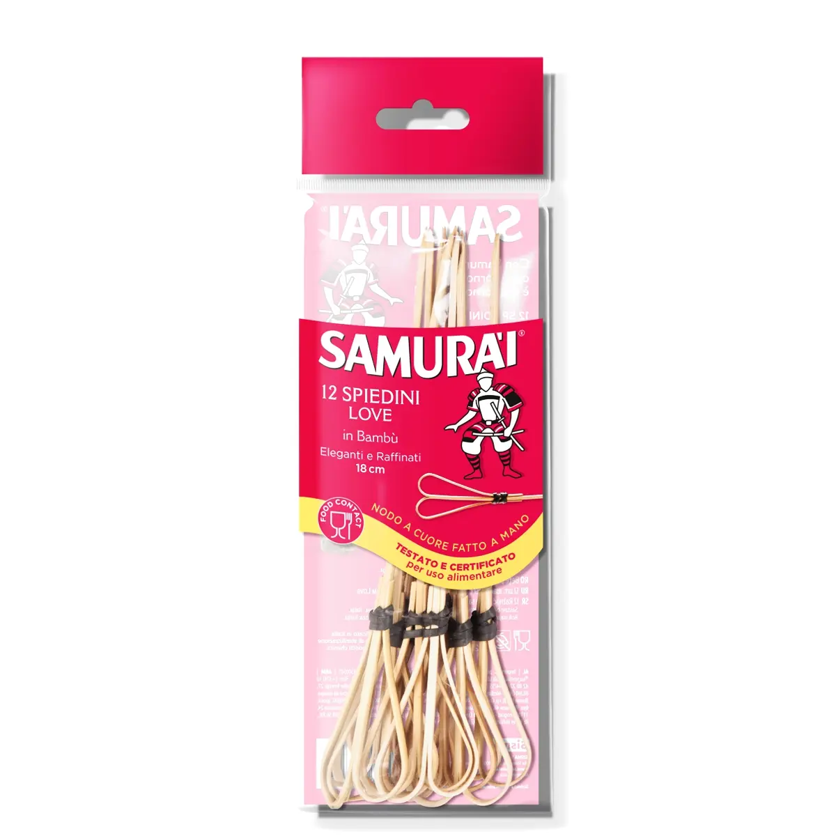 SAMURAI Dekorativni štapići za ražnjiće od bambusa 18cm 12/1