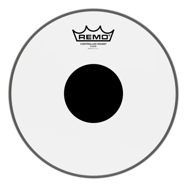 REMO CS-0320-10 Controlled Sound Clear Black Dot 12″ Opna za bubanj