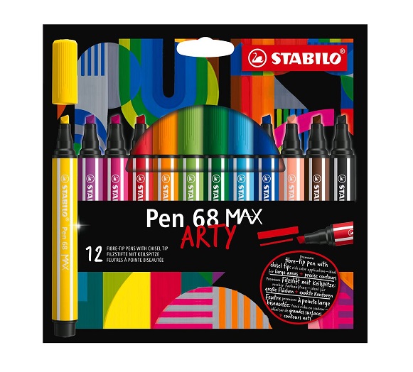 Fini flomaster 1 + 5 mm STABILO Pen 68 Max Arty set 1/12