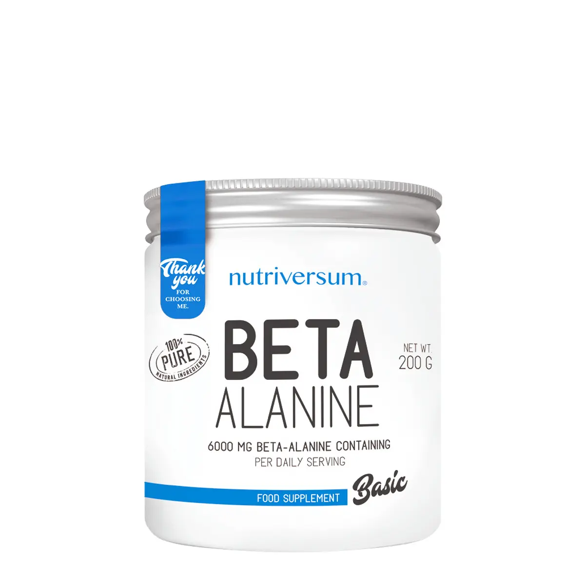 NUTRIVERSUM Aminokiselina Beta-Alanine 200g