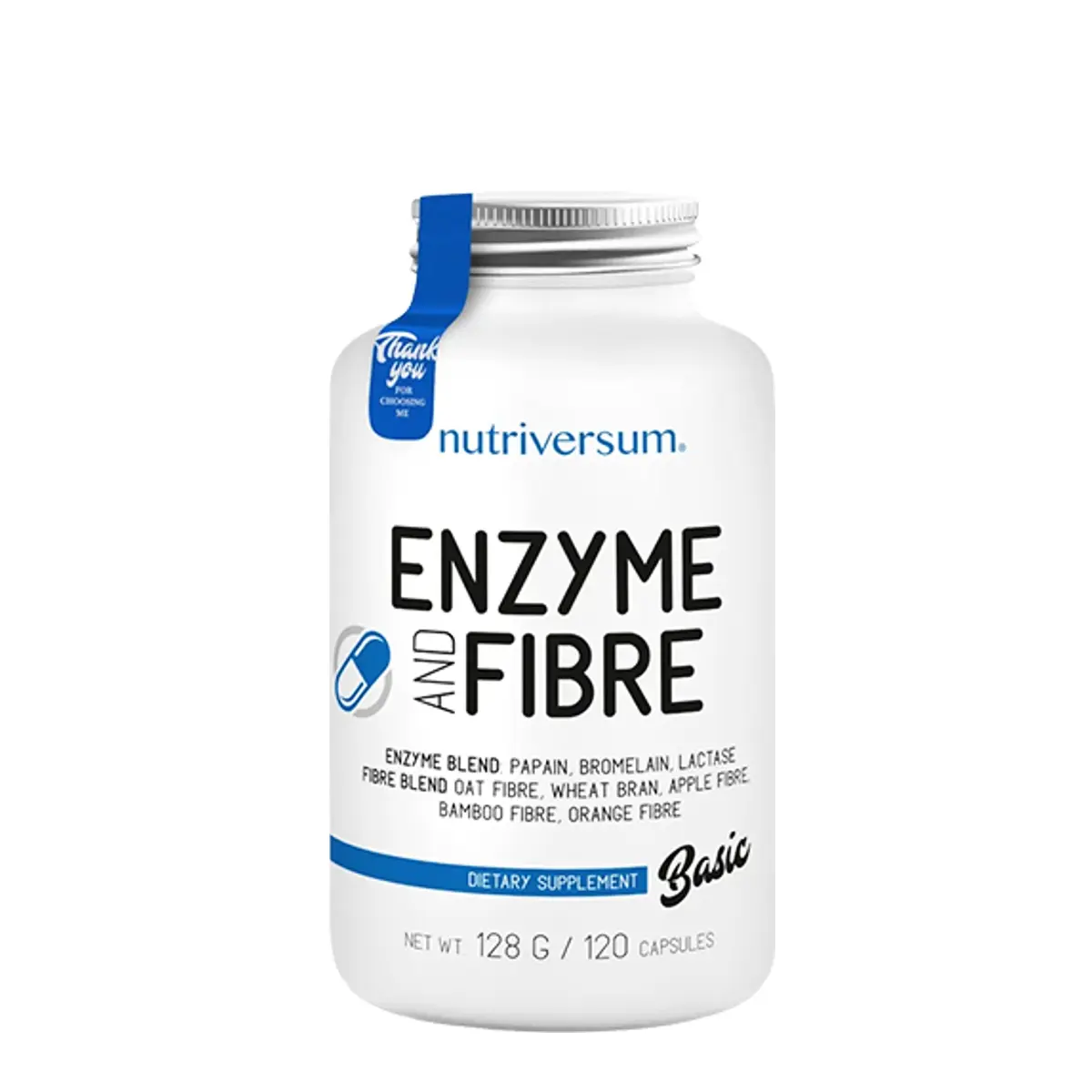 NUTRIVERSUM Enzymes & Fibre 120 kapsula