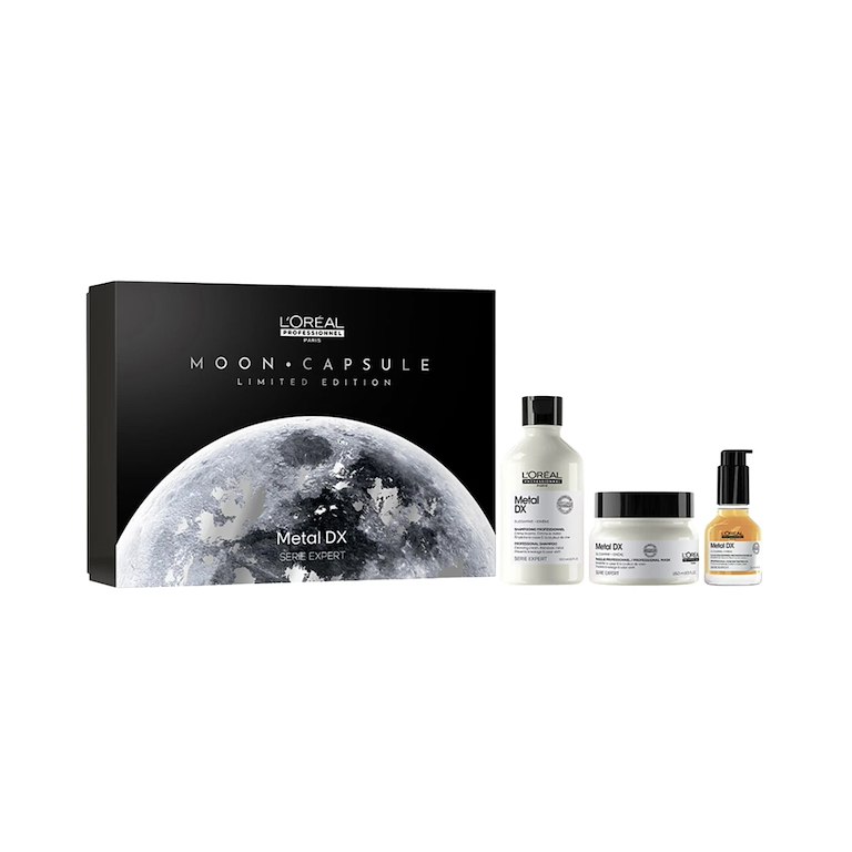 L’Oréal Professionnel SERIE EXPERT Metal Detox MOON CAPSULE TRIO POKLON SET; Promo Pakovanje Šampon, Maska I Ulje