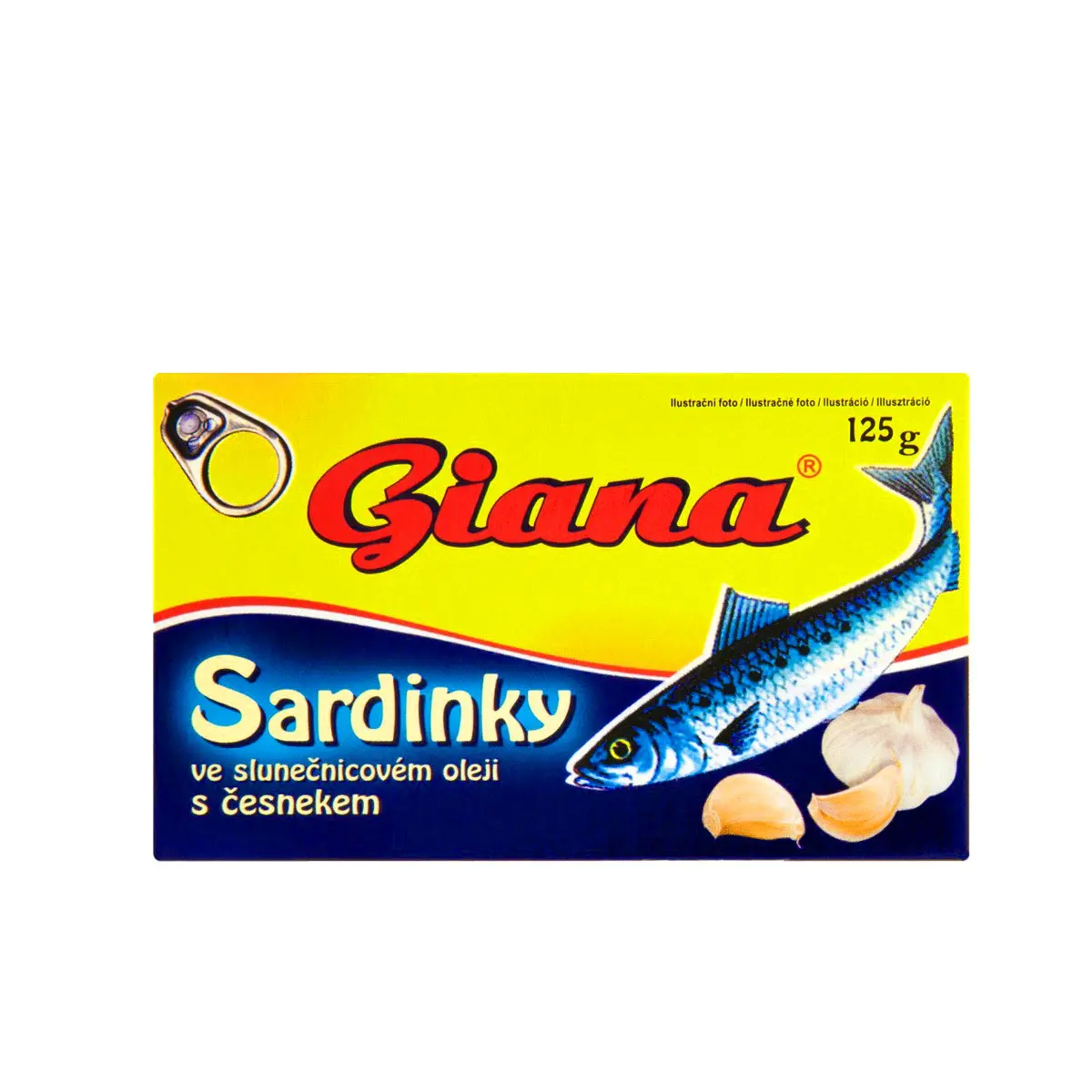 GIANA Sardine u suncokretovom ulju Beli luk 125g