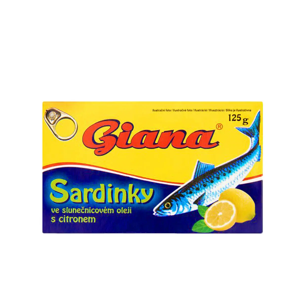 GIANA Sardine u suncokretovom ulju Limun 125g