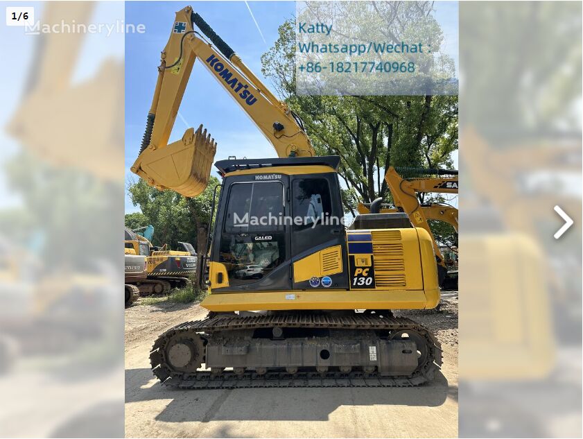 Komatsu PC130 bager guseničar