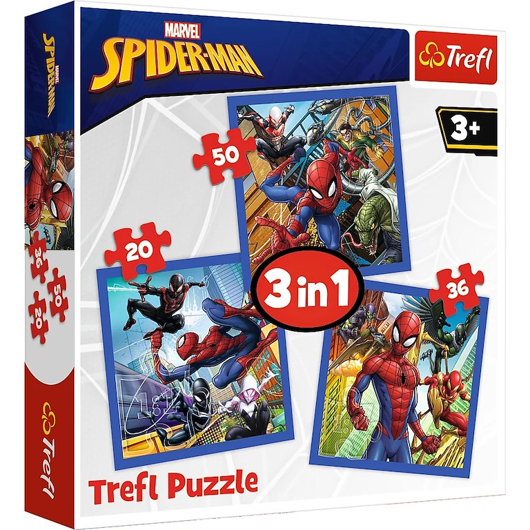 Puzzle 3 u 1-Spiderman