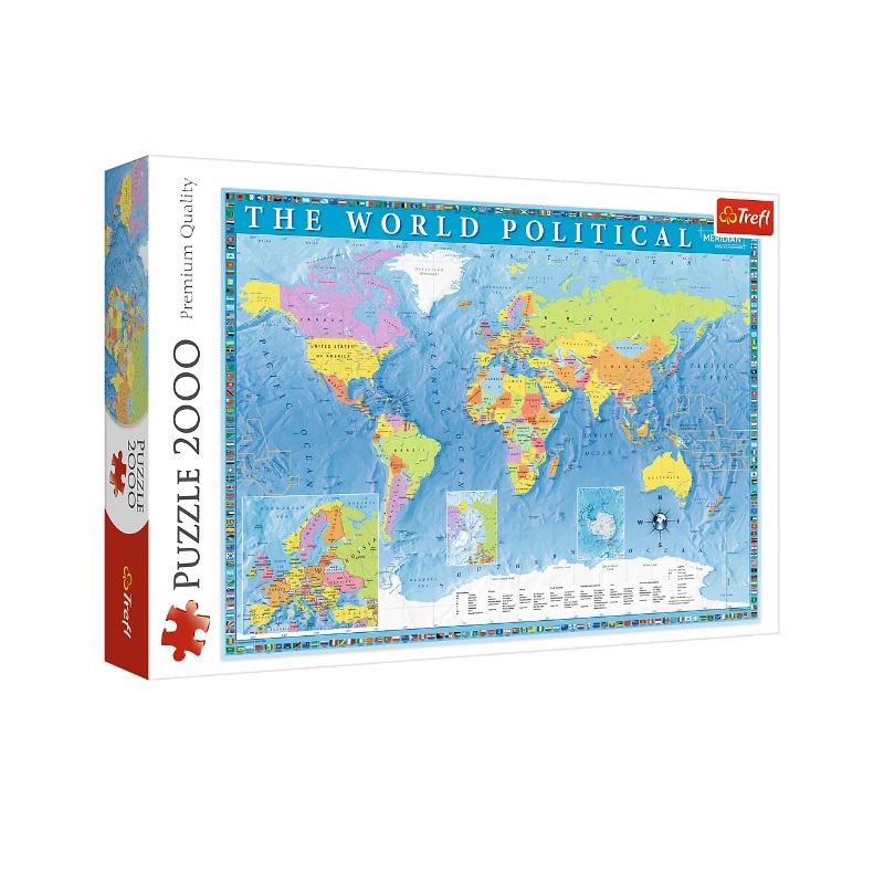Puzzle 2000 delova-Mapa sveta