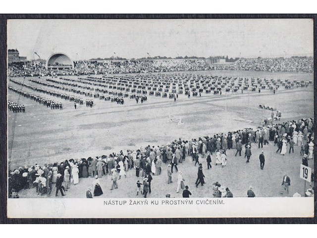 Češka 1912 Prag - Sokolski slet razglednica