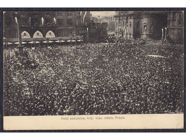 Češka 1912 Prag - Sokolski slet razglednica