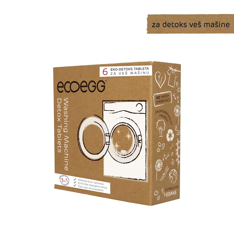 ECOEGG 3u1 eko-detoks tablete za veš mašinu, 6 tableta