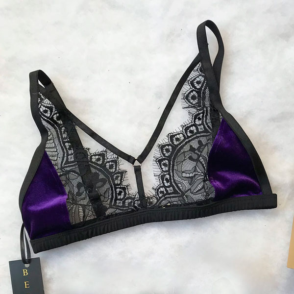 Aria Purple Velvet bra
