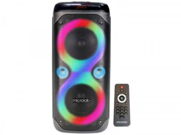 Microlab PT800 karaoke zvucnik 135W, Bluetooth, LED, 7,4V/4500mAh, TWS, Aux, USB, microSD, FM