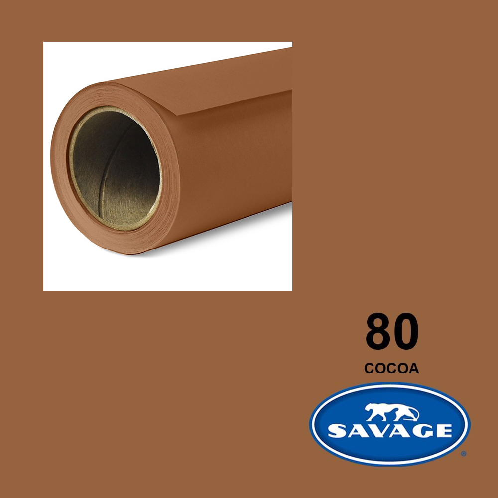 Savage Cocoa 80 2.75x11m papirna pozadina, Made in USA