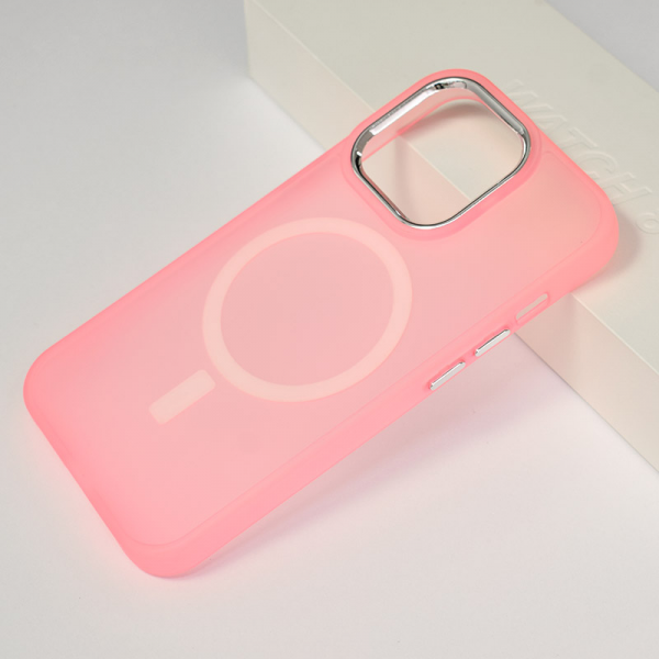 Maska Colorful Magsafe za iPhone 13 Pro Max roze